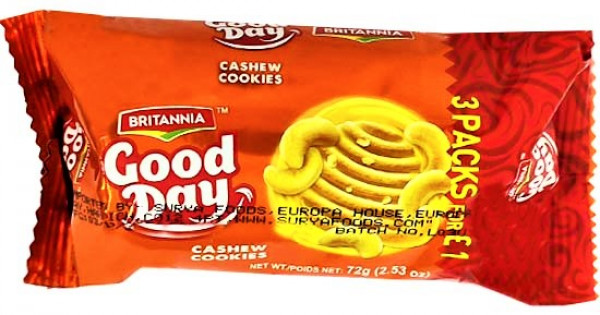 Britannia Good Day Cashew Cookies 72g