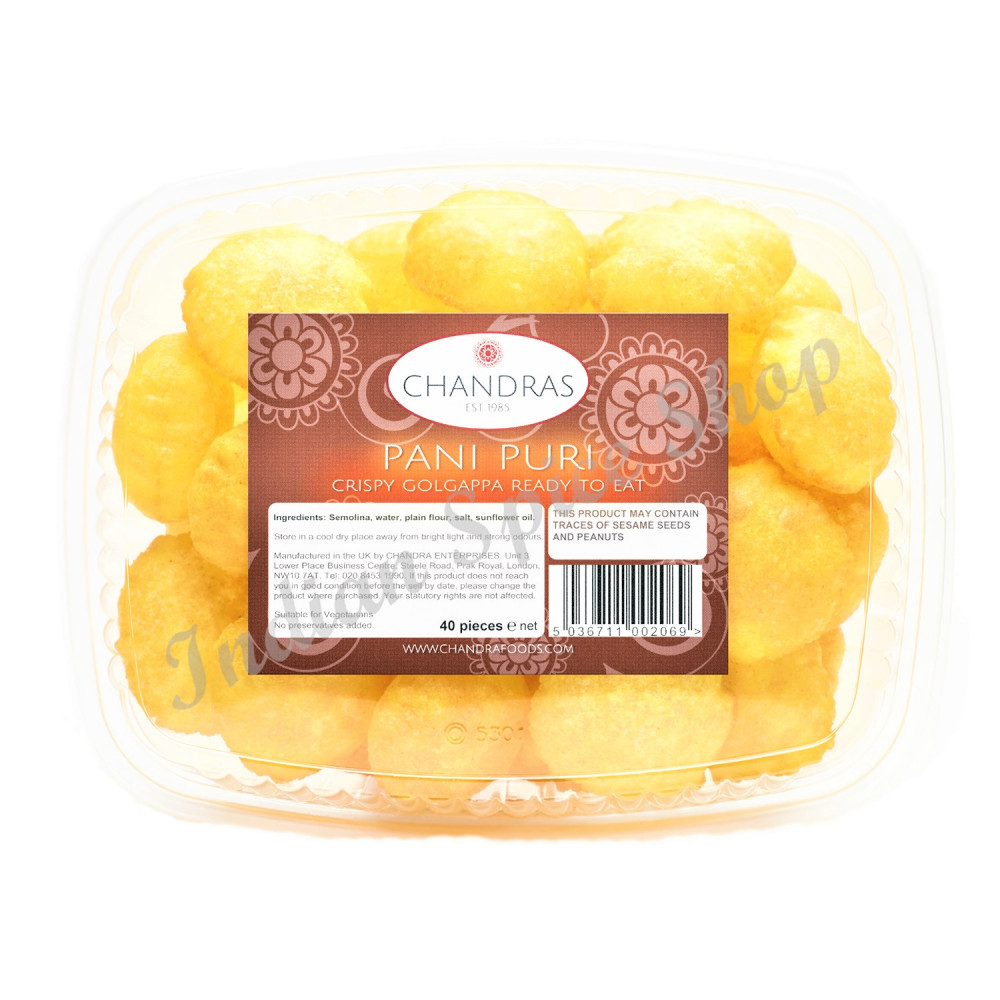 Chandras Pani Puri 40pcs Apx 225g