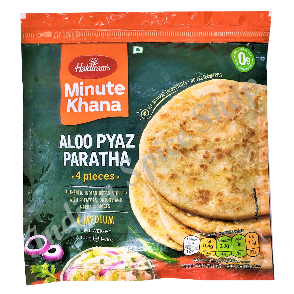 Haldirams Aloo Pyaz Paratha 4 Pieces Medium 400g