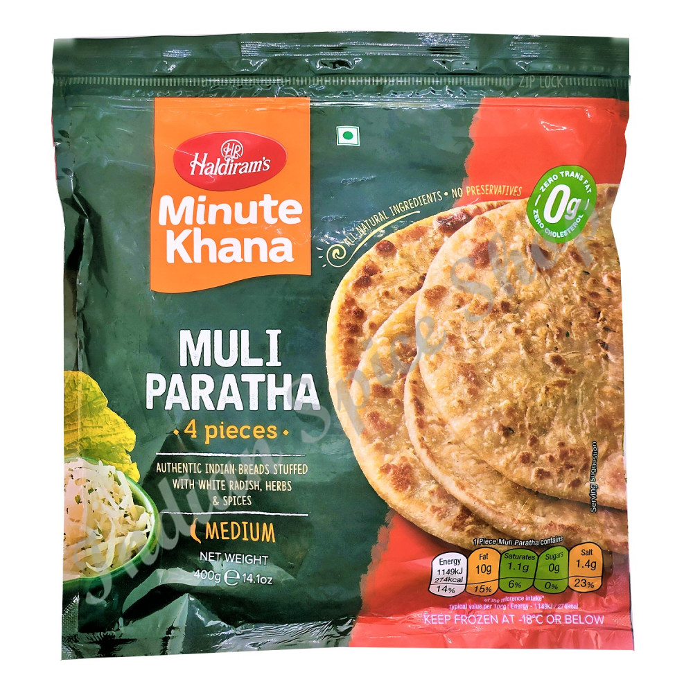 Haldirams Muli Paratha 4 Pieces Medium 400g