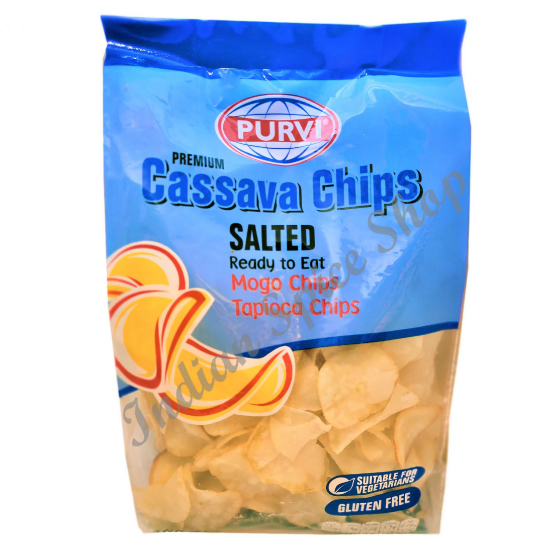 Purvi Cassava Mogo Chips Unsalted 200g
