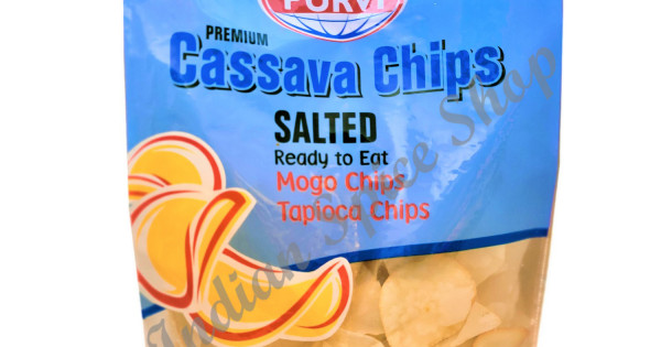 Purvi Cassava Mogo Chips Unsalted 200g