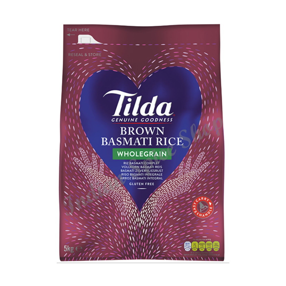 Tilda Genuine Goodness Brown Basmati Rice Wholegrain Rice 5kg